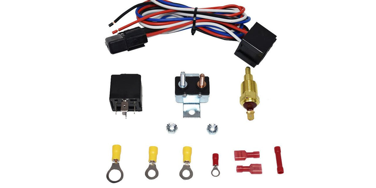Electric Cooling Radiator Fan Relay Kit With Thermostat Installation H ...