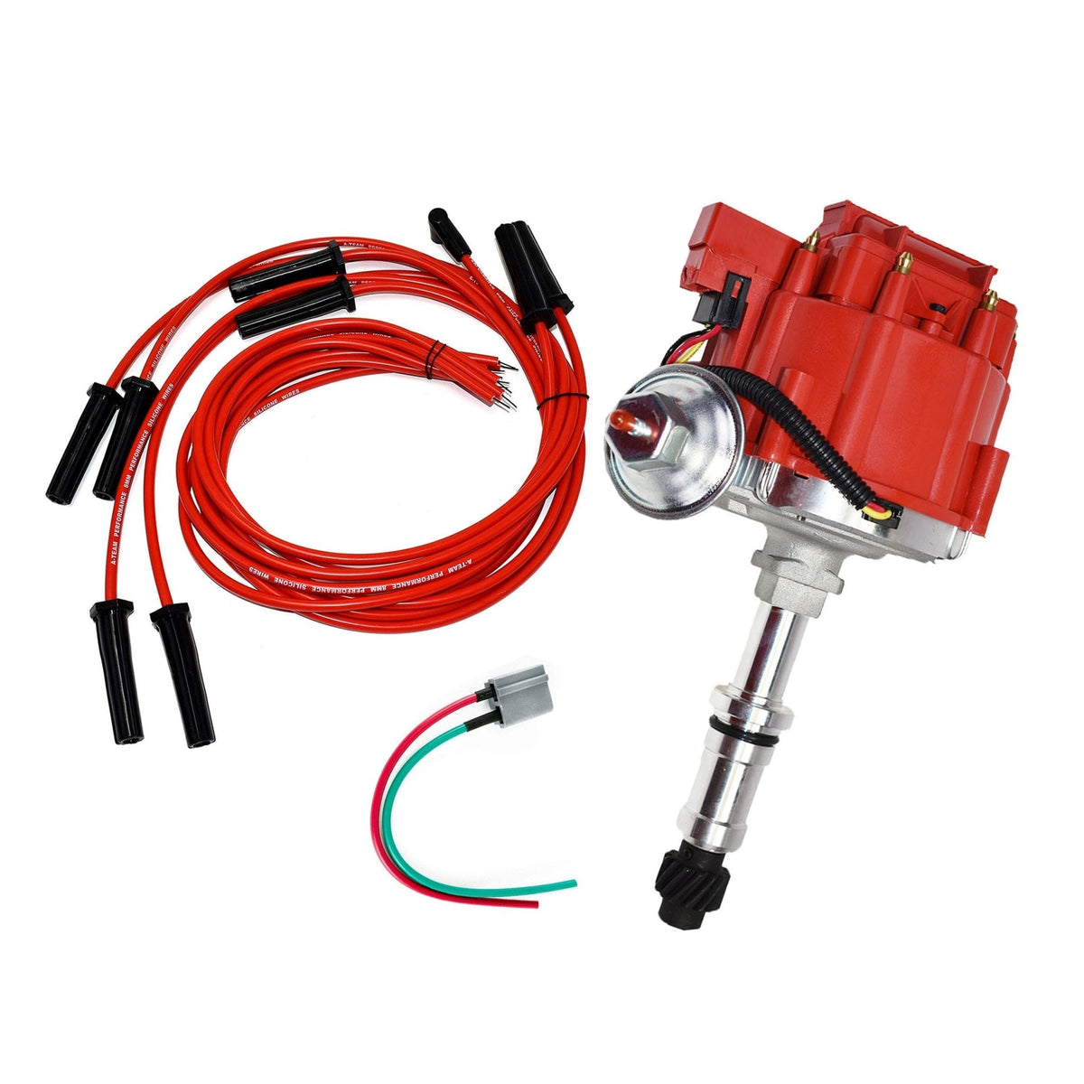 HEI Distributor & Spark Plug Wire Kit With Free Pig Tail For Mopar ...