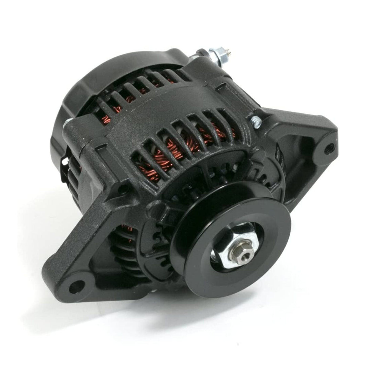 Mini Race Alternator Denso Style High Amperage 90 Amp Black Finish ...