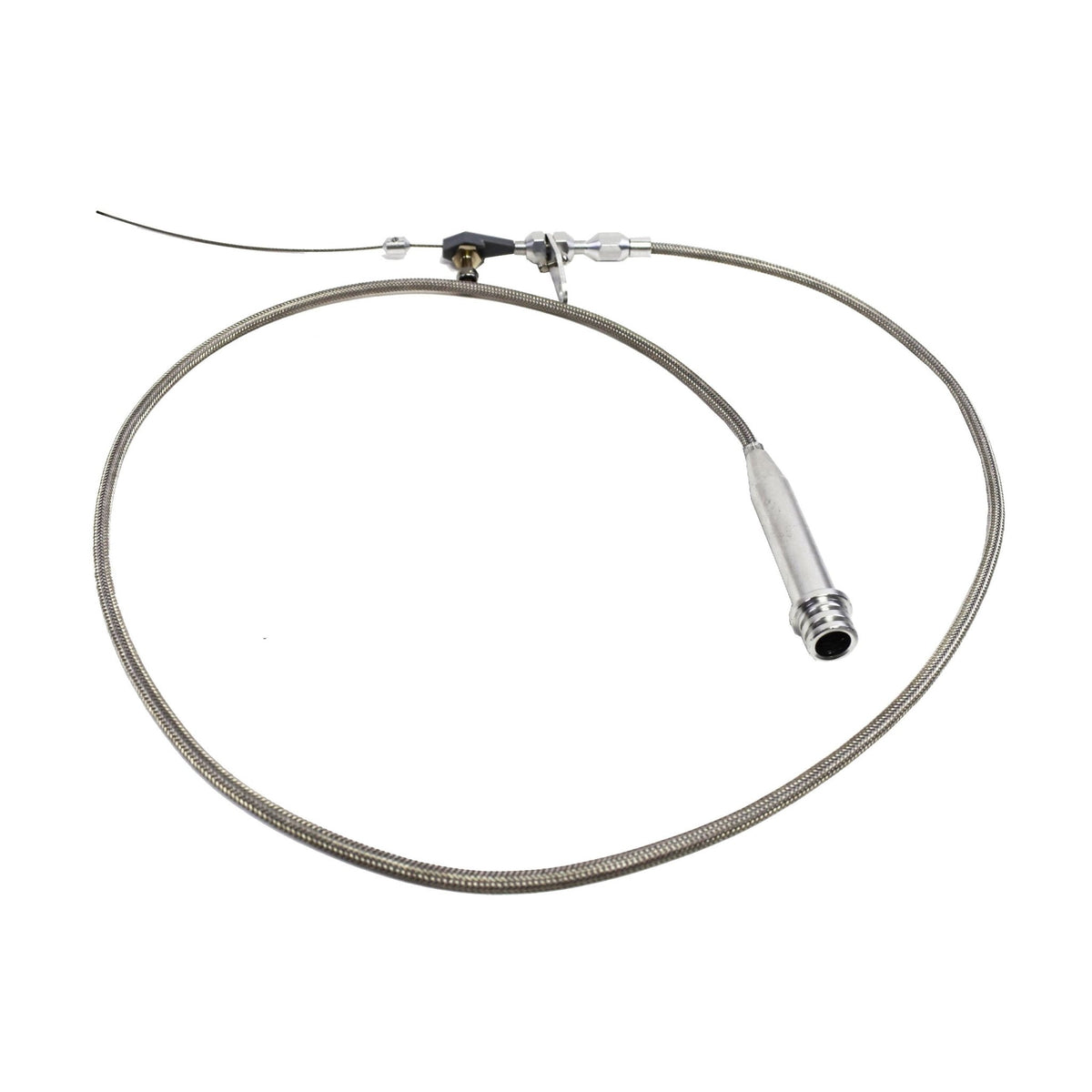 Stainless Braided Kick Down Cable Transmission Detent For GM Chevy Old ...